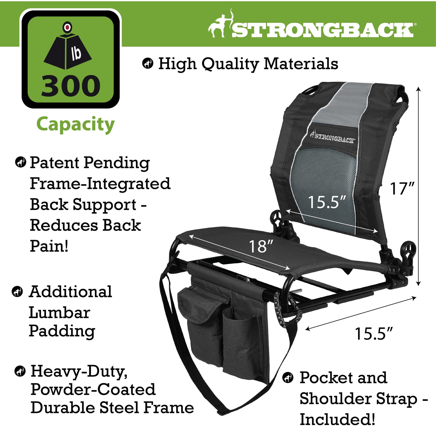 STRONGBACK Stadium Seat – Strongbackchair