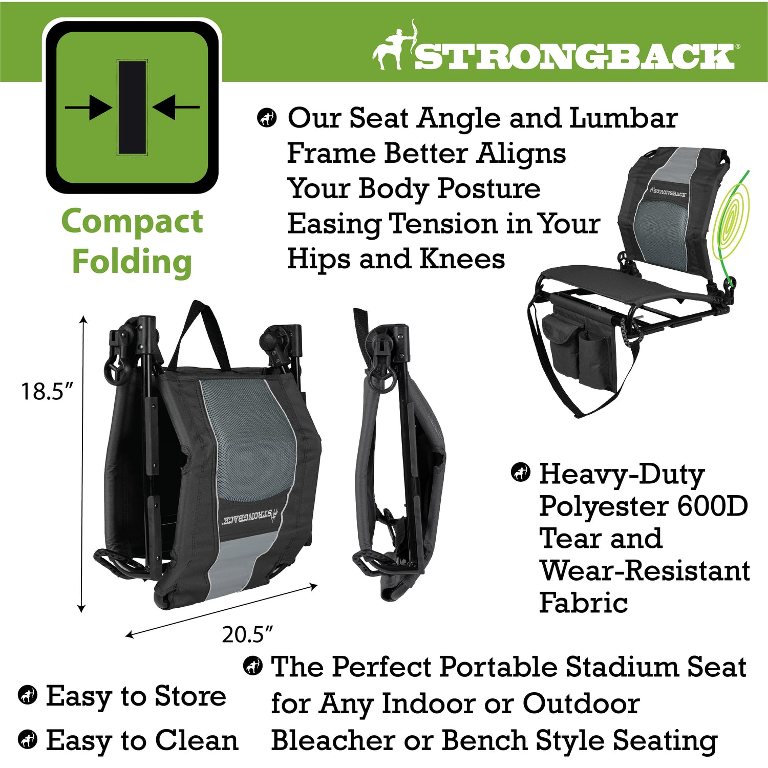 STRONGBACK Stadium Seat – Strongbackchair